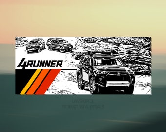Toyota 4runner Retro Decal - Etsy