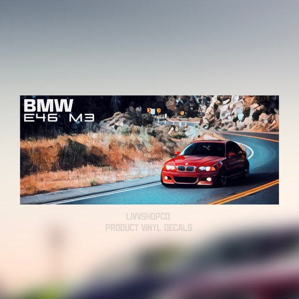 Bmw E46 Sticker Decal - Etsy