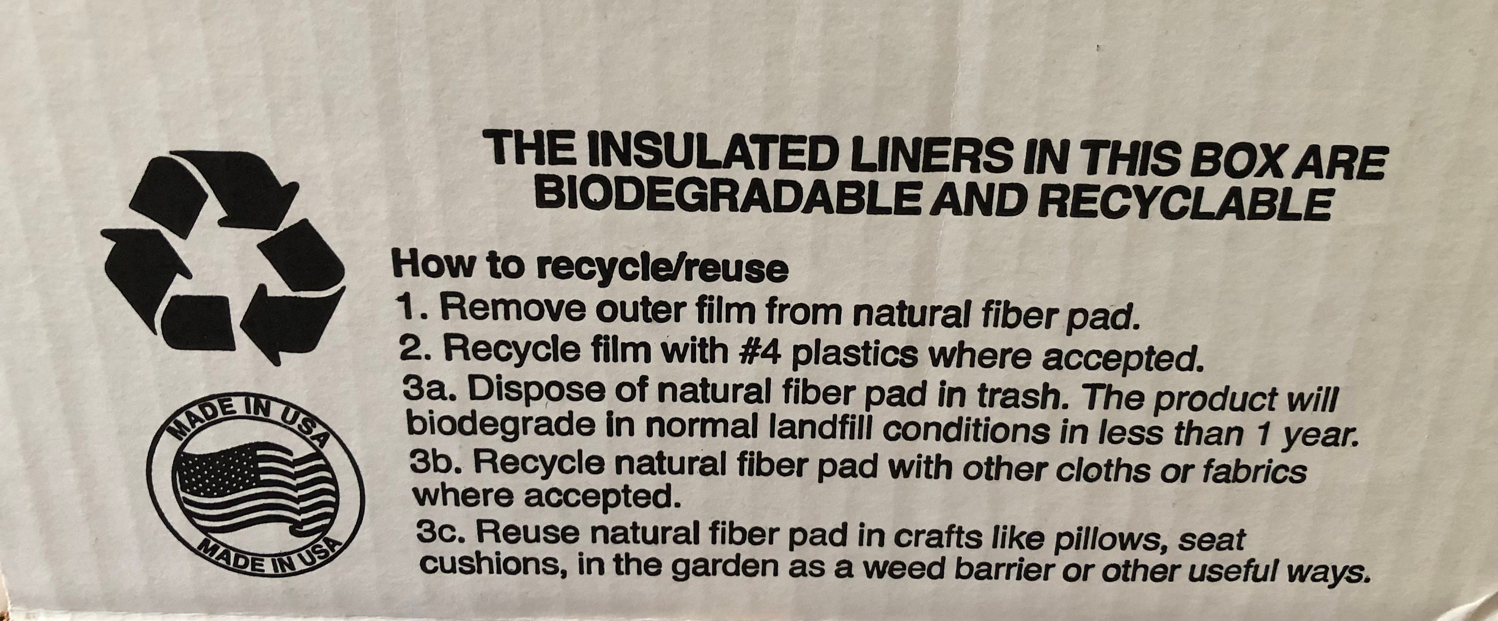 Insulated Shipping Box Styrofoam Alternative Biodegradable 10x10x8 Ext ...