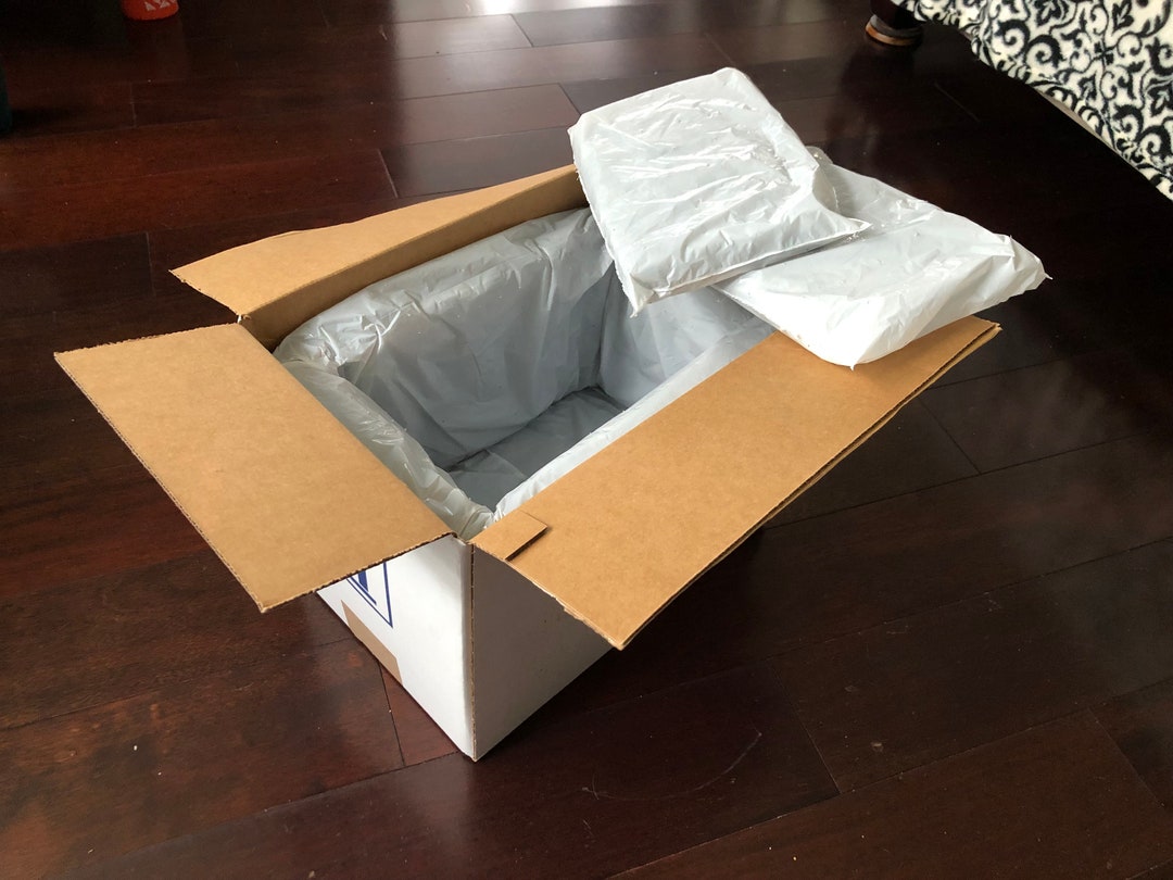 Insulated Shipping Box Styrofoam Alternative Biodegradable 13x10x8 Ext ...