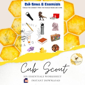 Cub Scout 6 Essentials Seek & Find - Etsy