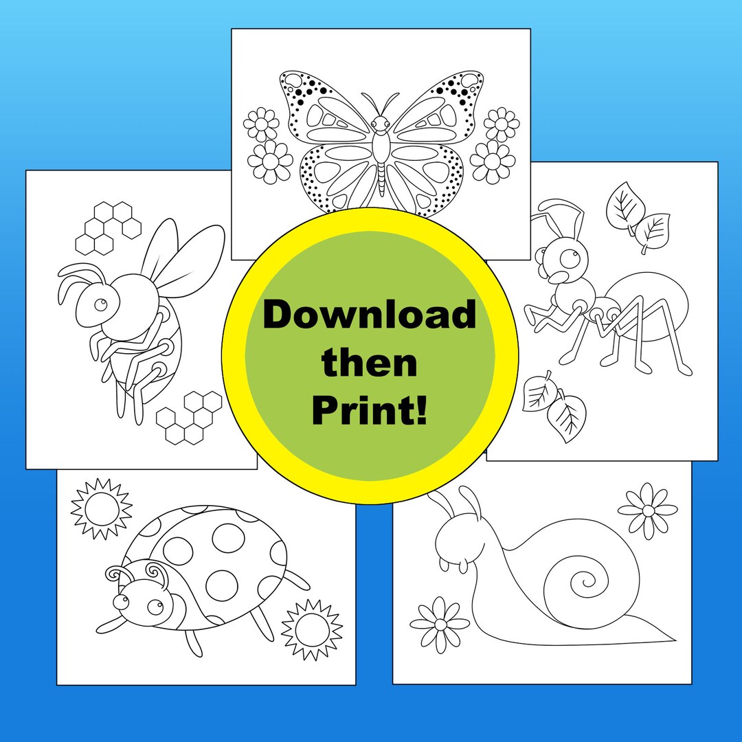 Printable Bug Coloring Pages for Kids | Coloring Sheets | Kids ...