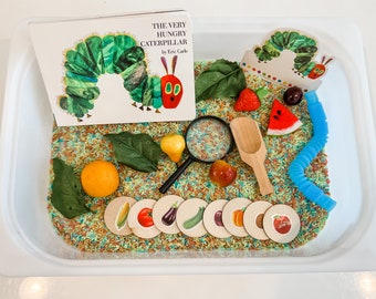 The Very Hungry Caterpillar Sensory Bin - Etsy