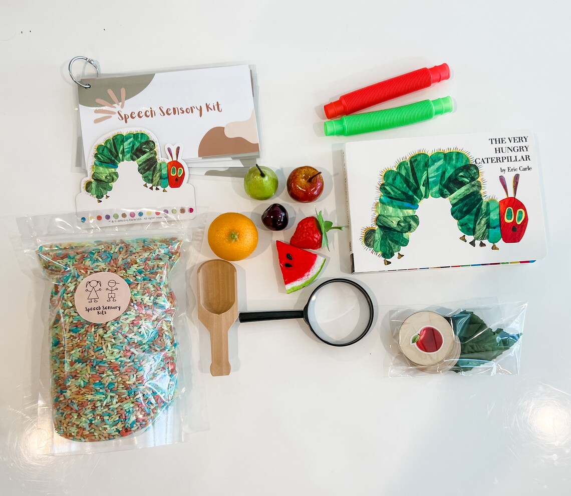 The Very Hungry Caterpillar Speech Sensory Kit includes Book Made by ...