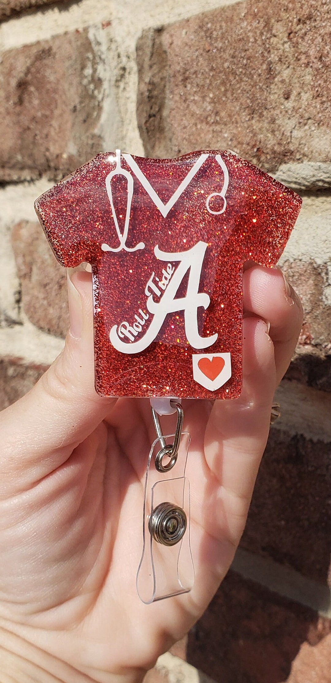 Alabama Scrub Badge Reel Football - Etsy