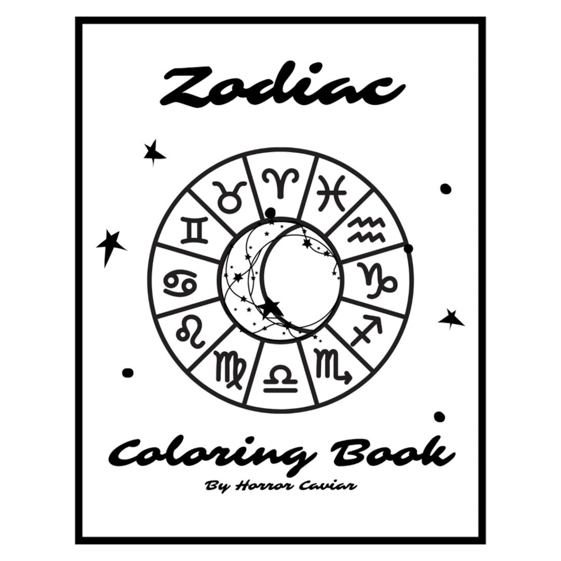 Zodiac Coloring Book V.1 - Etsy