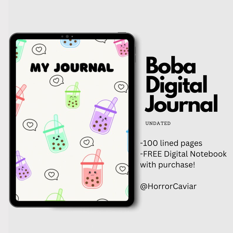 Boba Journal - Etsy