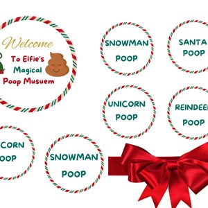 Editable Elf Poop Museum Templates, Santa Poop, Elf Poop, Grinch Poop ...