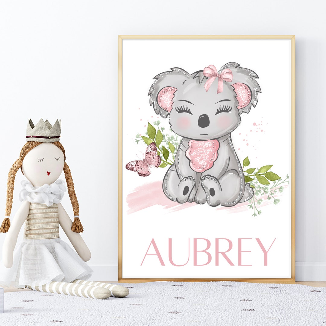 Digital Download, Printable Nursery Wall Art, Koala Nursery Decor ...