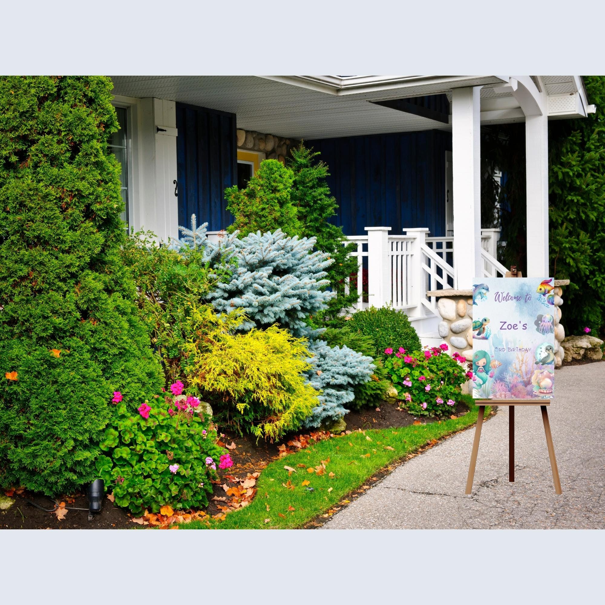 Under the Sea Three Welcome Sign, Digital Download, Birthday Welcome ...