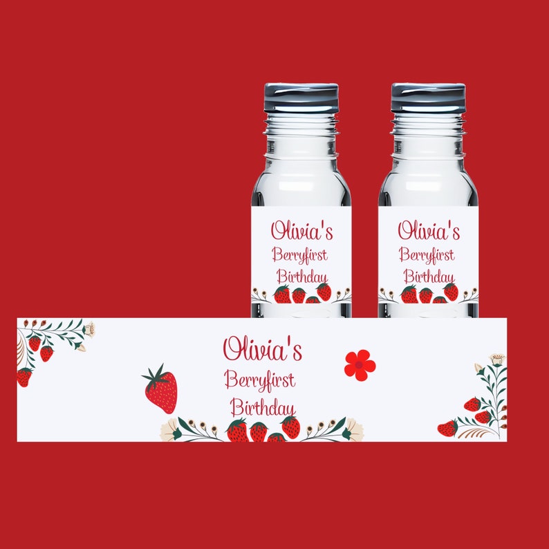 Editable Berry First Birthday Bundle, Berry First Birthday Bundle ...