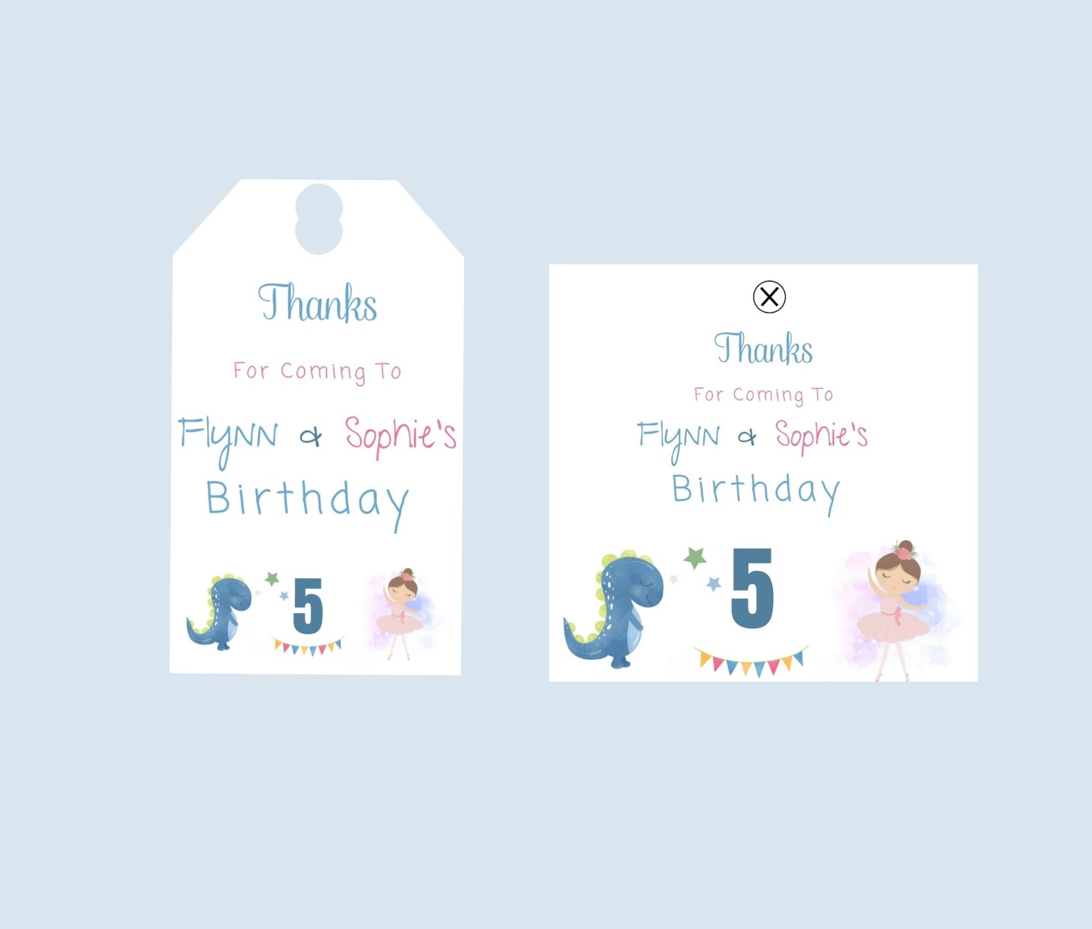 Twin Birthday Bundle, Boy/girl Twin Birthday Bundle,sibling Birthday ...