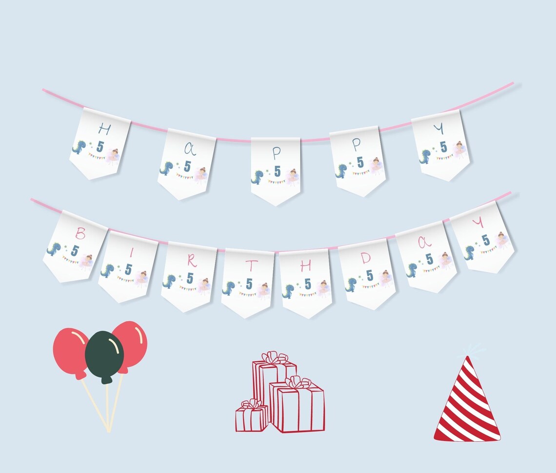 Twin Birthday Bundle, Boy/girl Twin Birthday Bundle,sibling Birthday ...