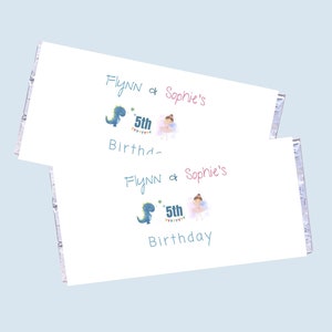 Twin Birthday Bundle, Boy/girl Twin Birthday Bundle,sibling Birthday ...
