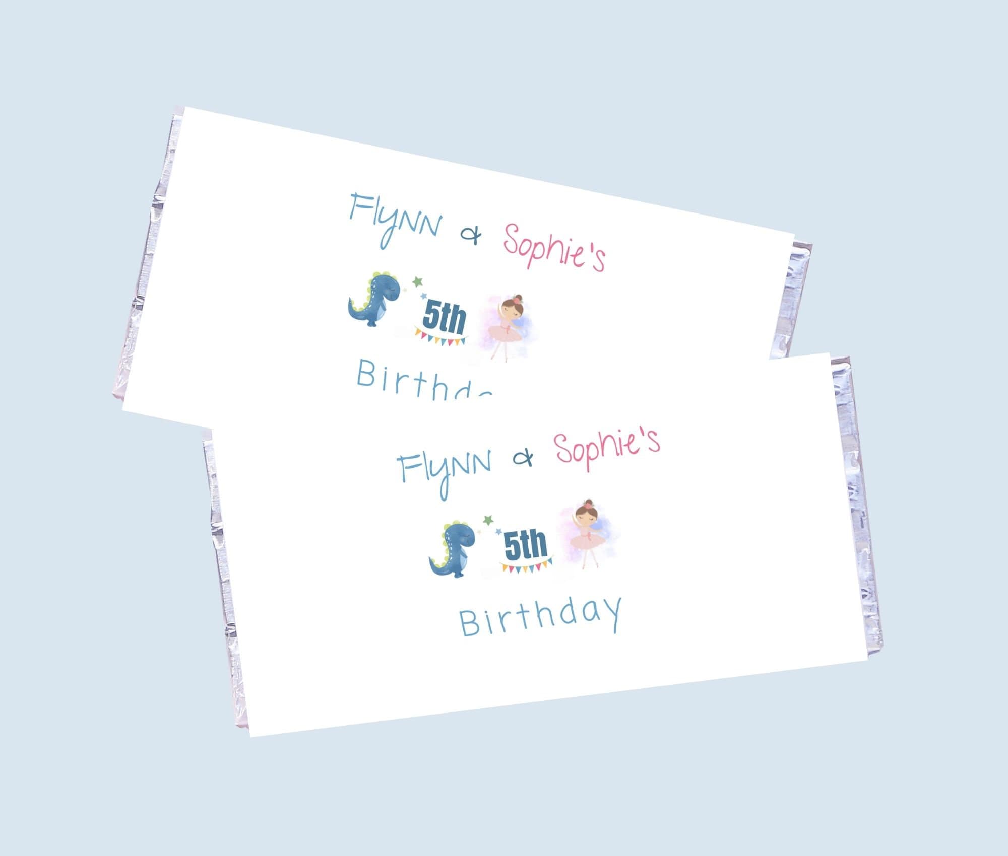 Twin Birthday Bundle, Boy/girl Twin Birthday Bundle,sibling Birthday ...