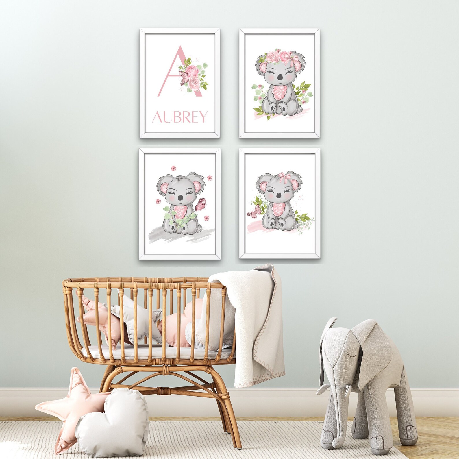 Koala Nursery Decor Digital Download Printable Nursery Wall Art Nursery ...