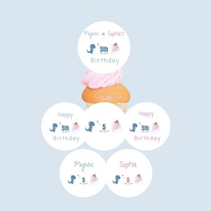 Twin Birthday Bundle, Boy/girl Twin Birthday Bundle,sibling Birthday ...