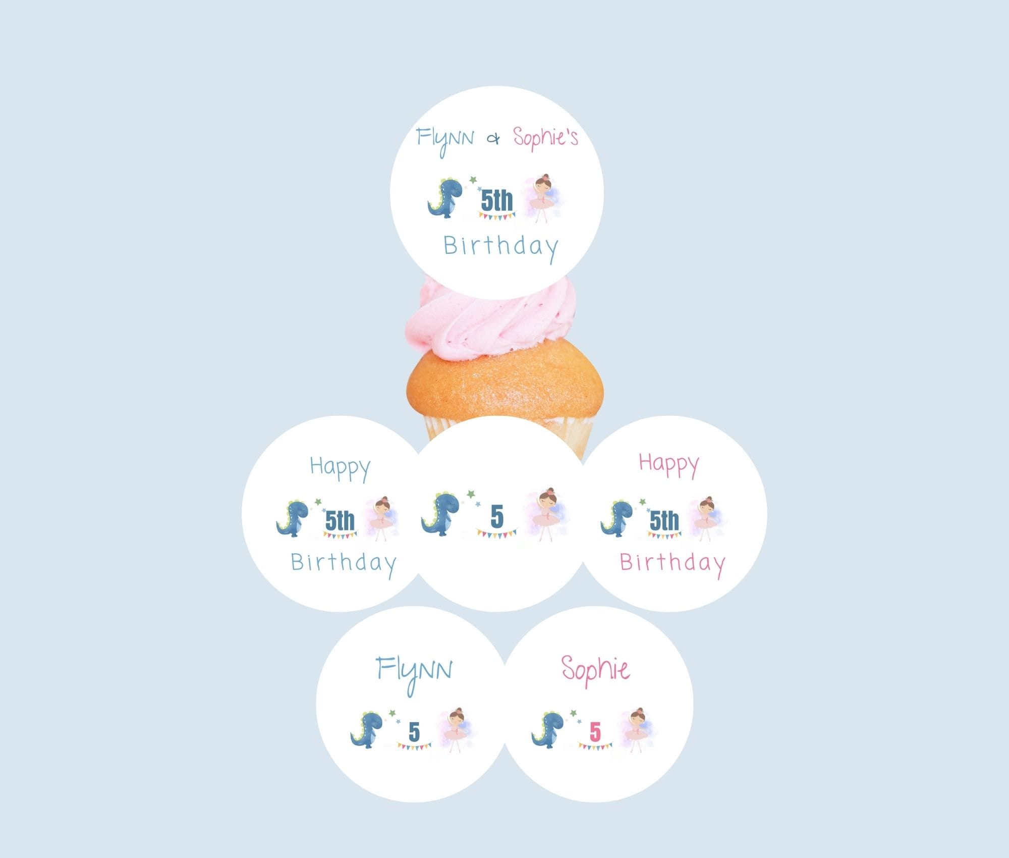 Twin Birthday Bundle, Boy/girl Twin Birthday Bundle,sibling Birthday ...
