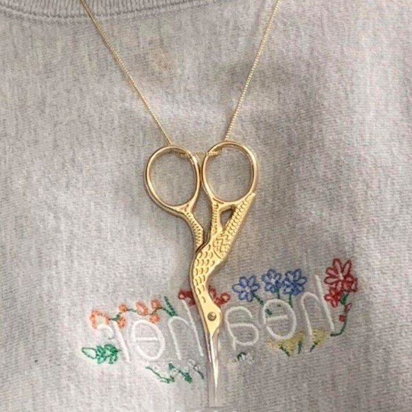 Scissor Necklace - Etsy