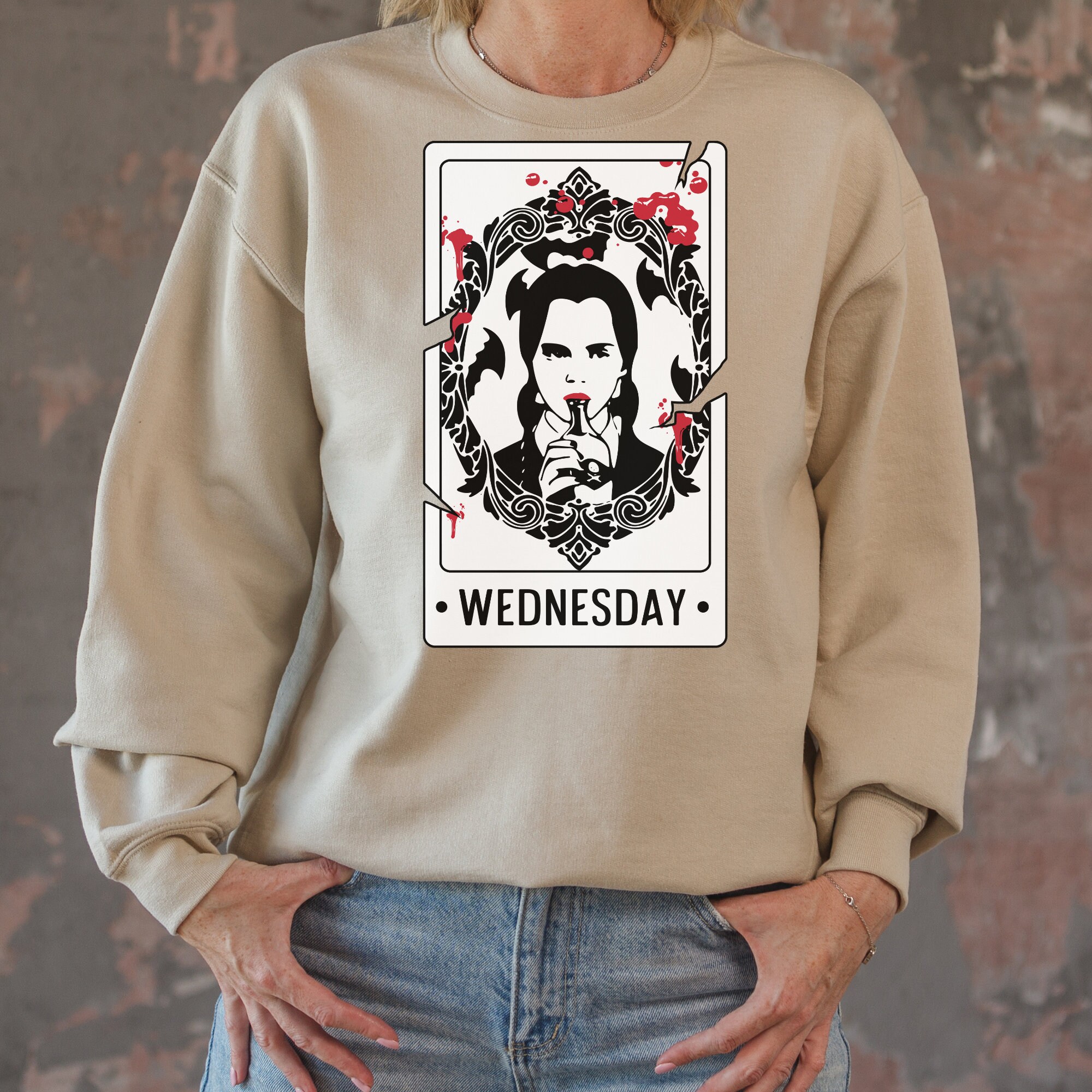 Wednesday Addams Sweatshirt, Wednesday Addams, The Addams Family ...