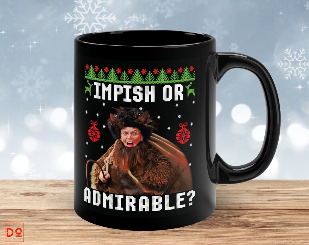 The Office Belsnickel Funny Ugly Christmas Mug - Office Merch - Impish ...