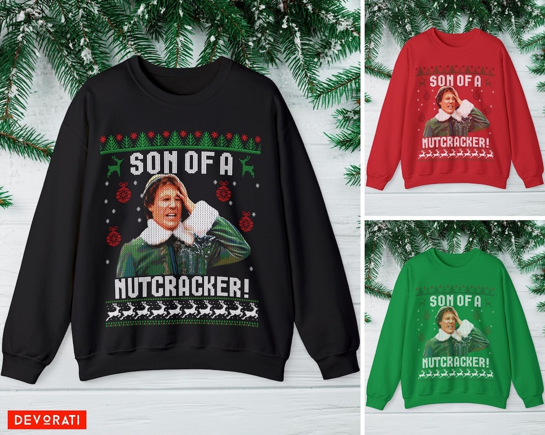 Funny Ugly Christmas Sweater - Buddy the Elf Sweater - Women Funny ...