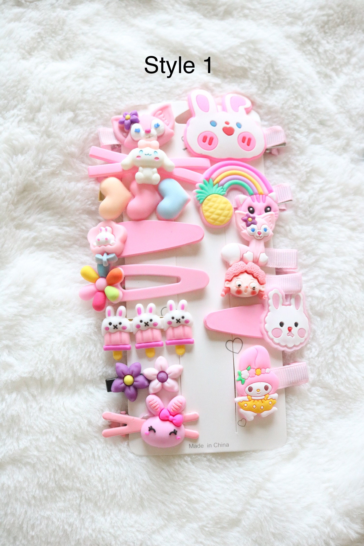 Kids Hair Clip Set| Kids Hair Clip| 14 Pcs Hair Clip Set| Girls Hair ...