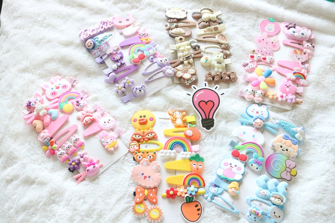 Kids Hair Clip Set| Kids Hair Clip| 14 Pcs Hair Clip Set| Girls Hair ...