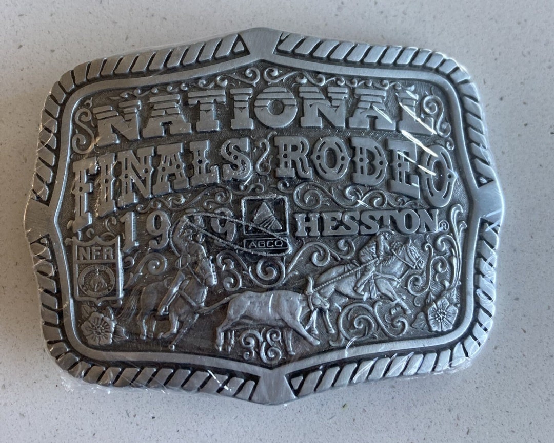 New Vintage 1999 NFR Belt Buckle - Etsy