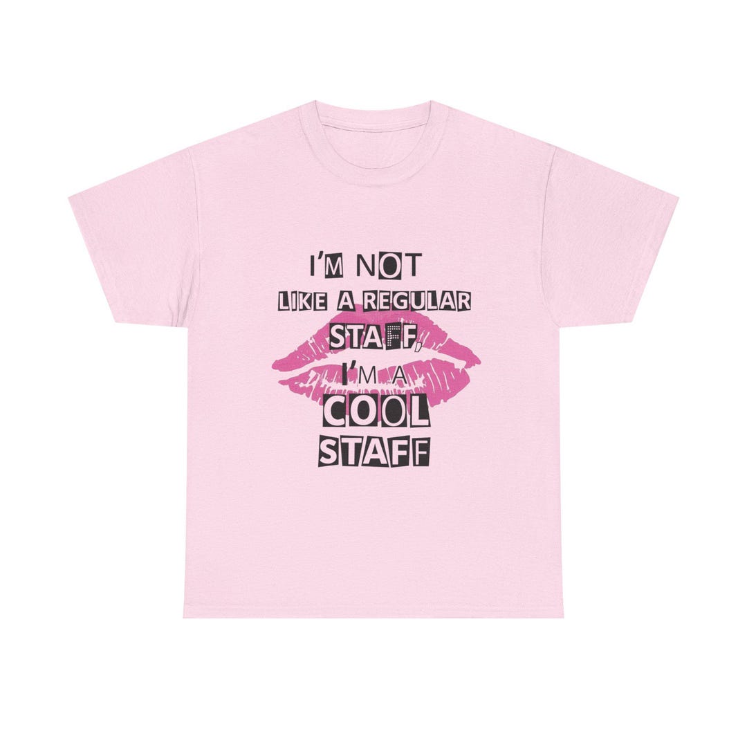 Mean Girls Cool Staff With Lip Print Tee | T-shirt - Etsy