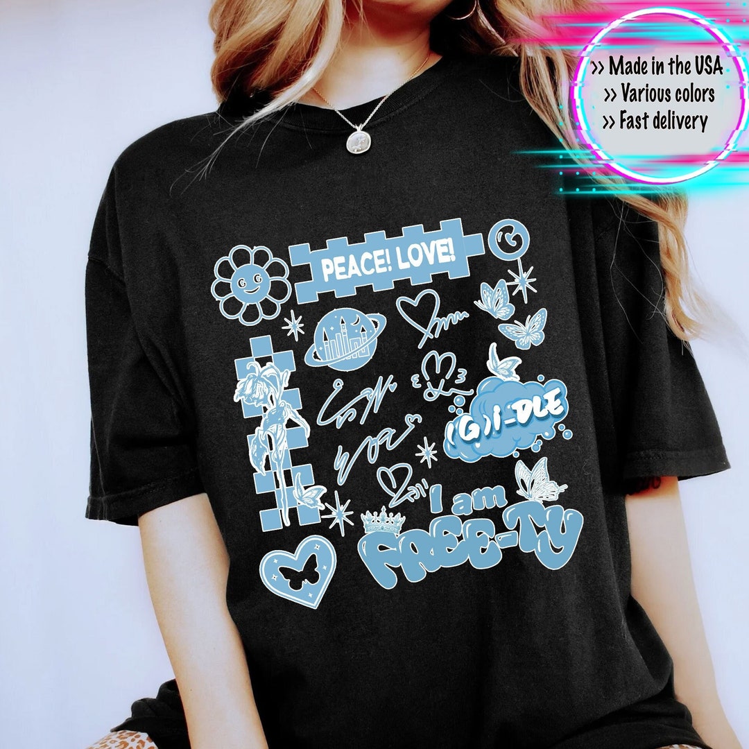 Gidle I Am Free-ty Tour Shirt GI-DLE World Tour Tshirt - Etsy