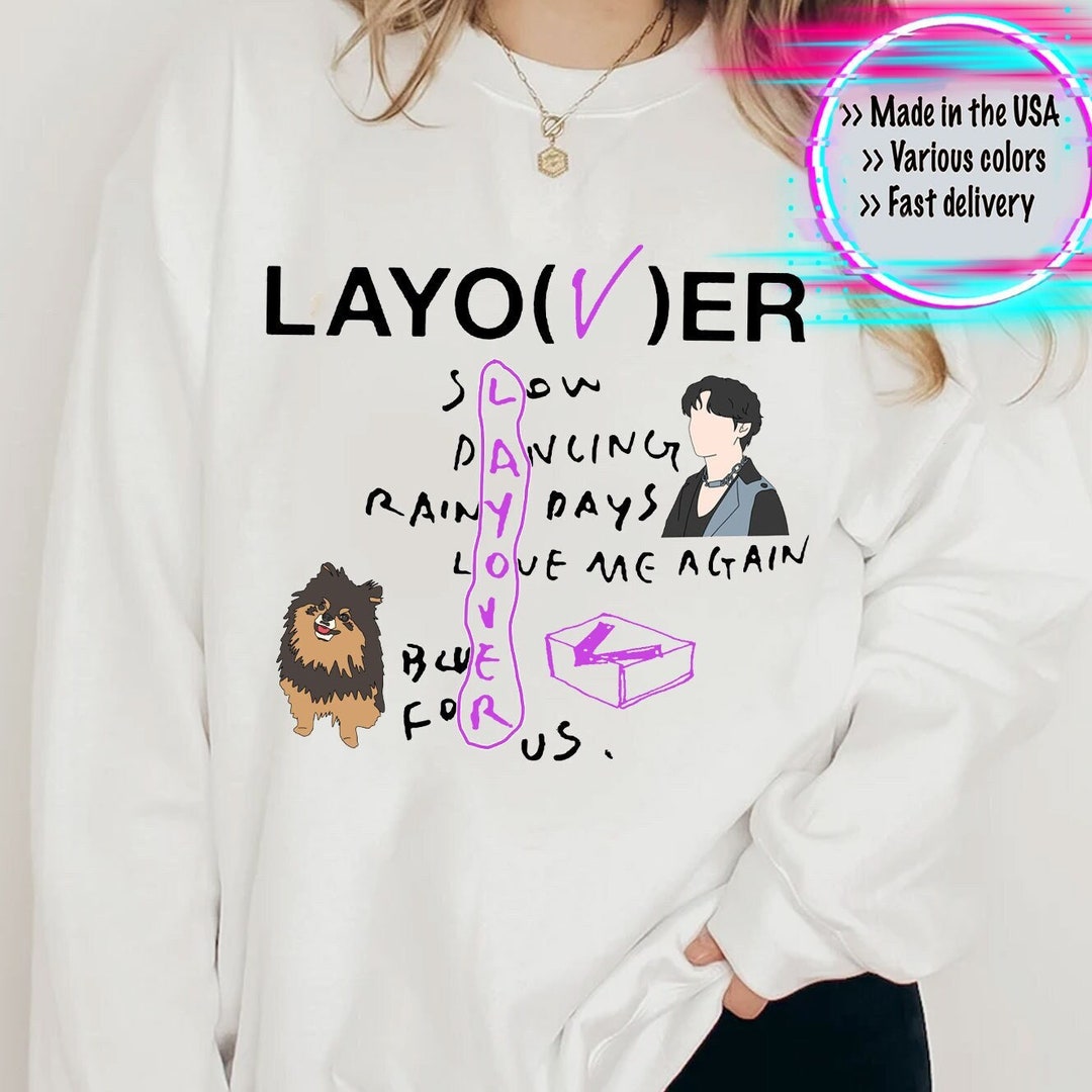 BTS V Layover Shirt Layover V Yeontan Shirt V Solo Debut - Etsy