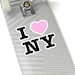 Pink I Heart New York Sticker - Etsy
