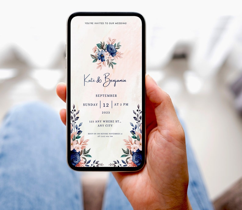 KATE Wedding Animated Video Invitation Template, Digital Wedding Invite ...