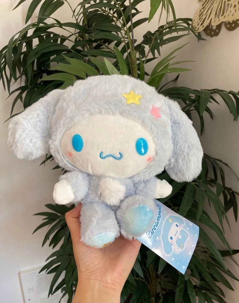 Blue Cinnamoroll Pajama Plush New 10 Soft Cuddly Star Moon - Etsy