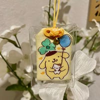 Omamori Charm "happiness" - Omamori Charm - Kimono Flower Design ...