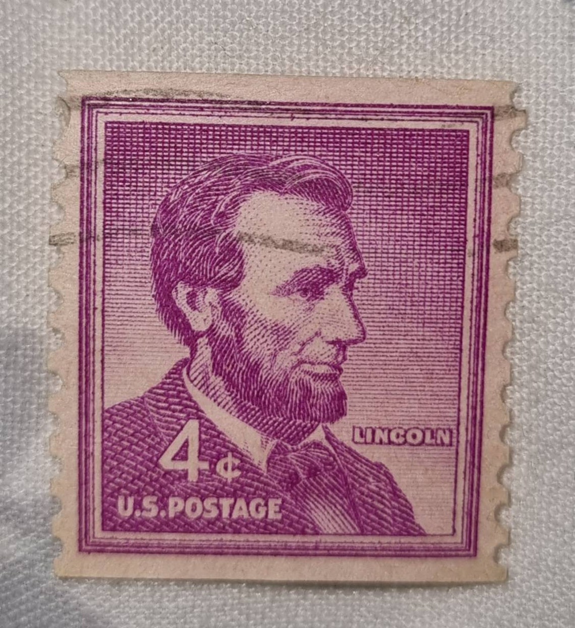 Vintage Rare Abraham Lincoln 4 Cent Stamp - Etsy UK