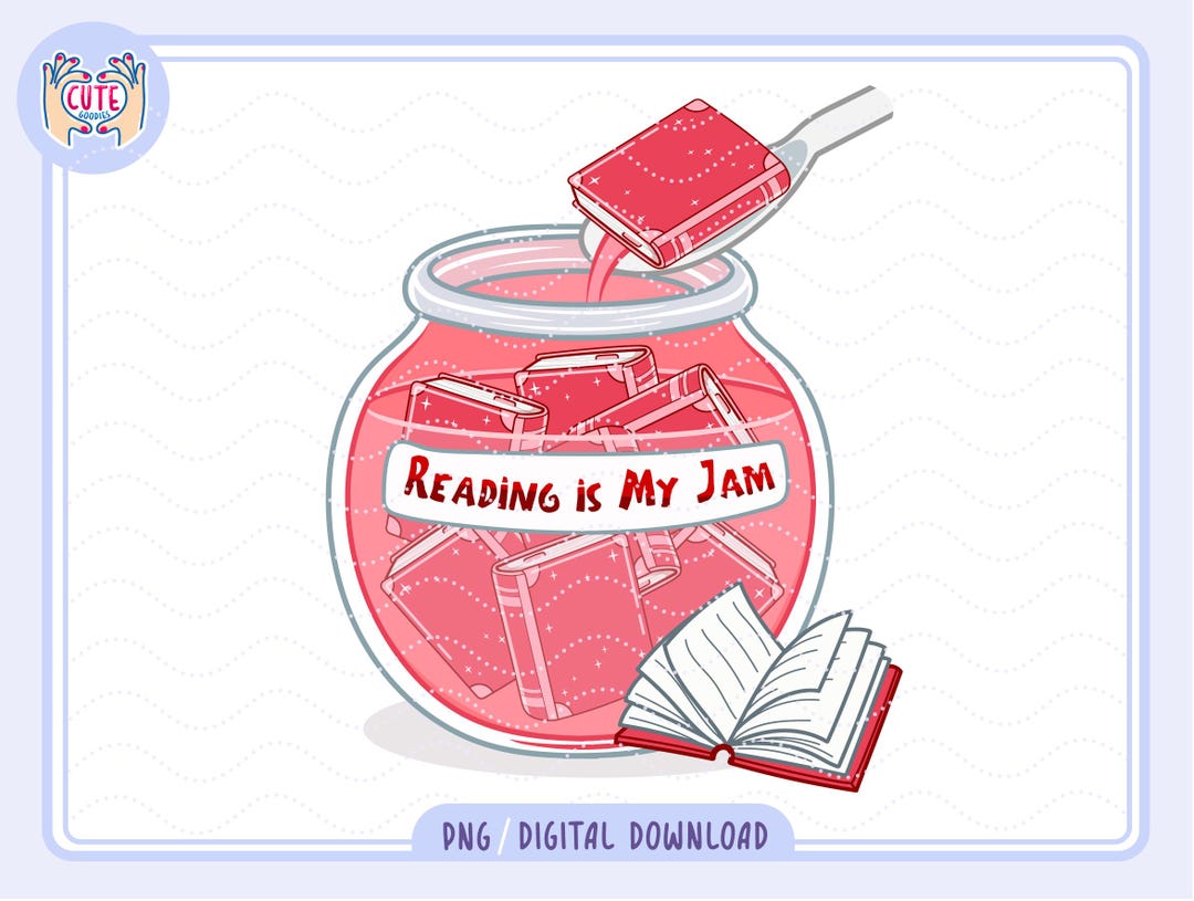 Reading is My Jam PNG, Book Lovers Clipart (digital Download) - Etsy