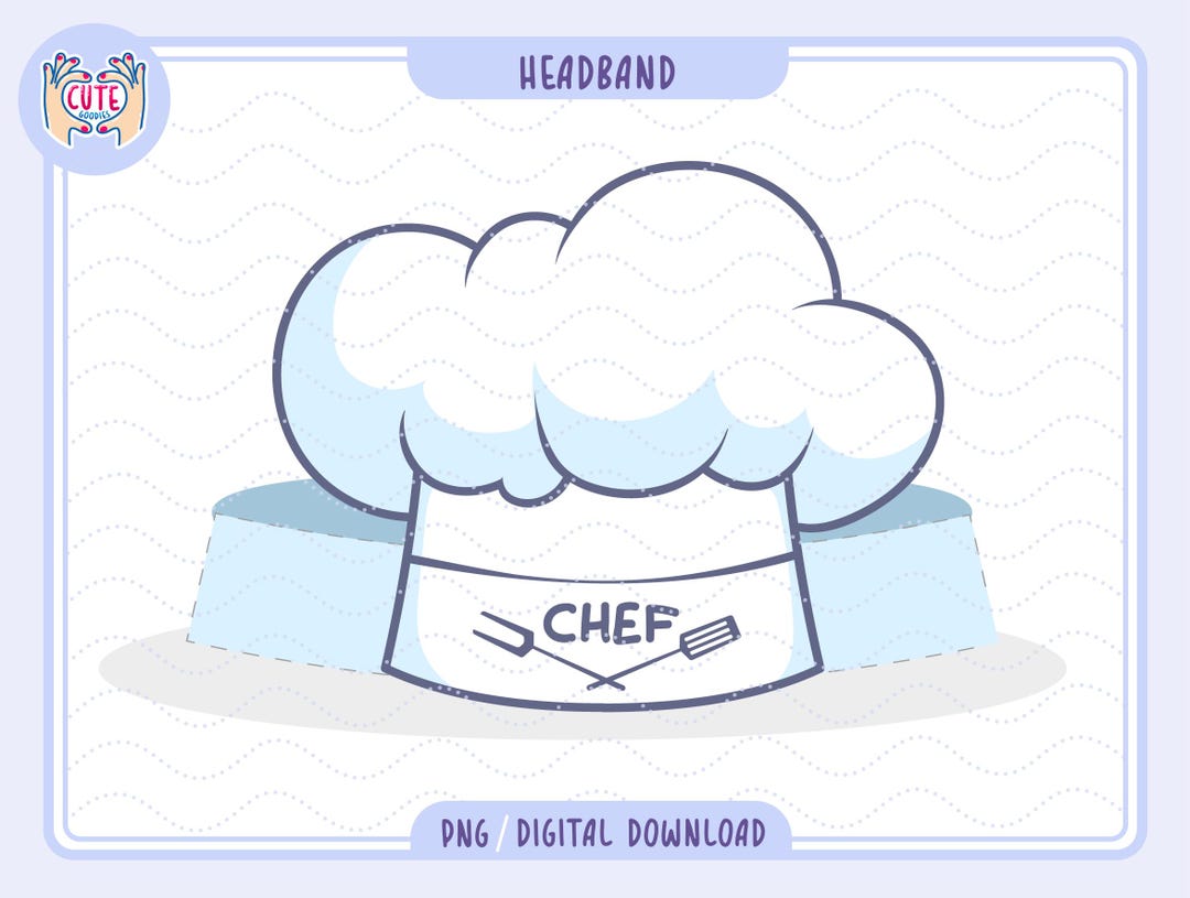 Chef Paper Crown Printable for Kids, Chef Hat Cook Fun Kids Craft ...