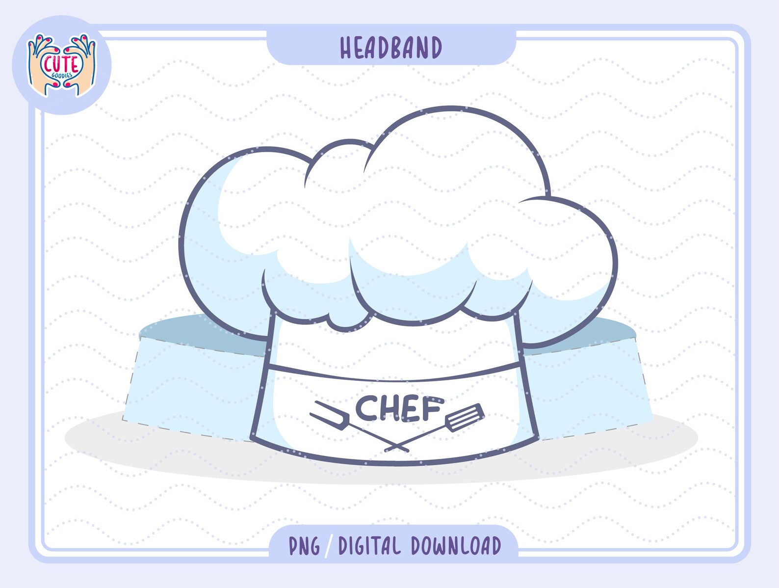 Chef Paper Crown Printable for Kids, Chef Hat Cook Fun Kids Craft ...