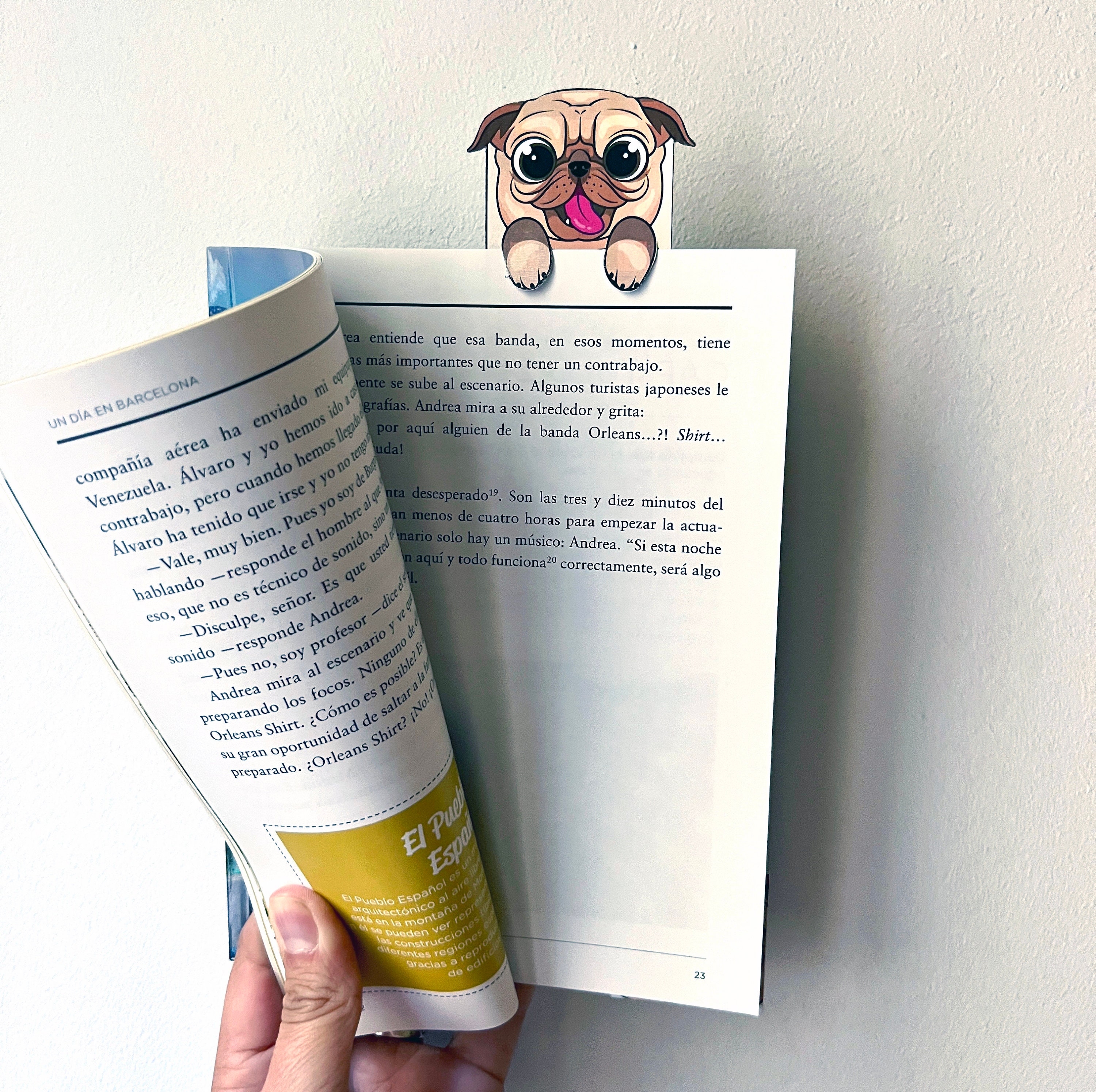 Funny Dog Bookmarks Printable, Cute Pug Puppy Printable Bookmark ...