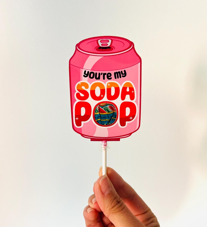 Porta paletas imprimible para recuerdo de fiesta, chupete de San ...