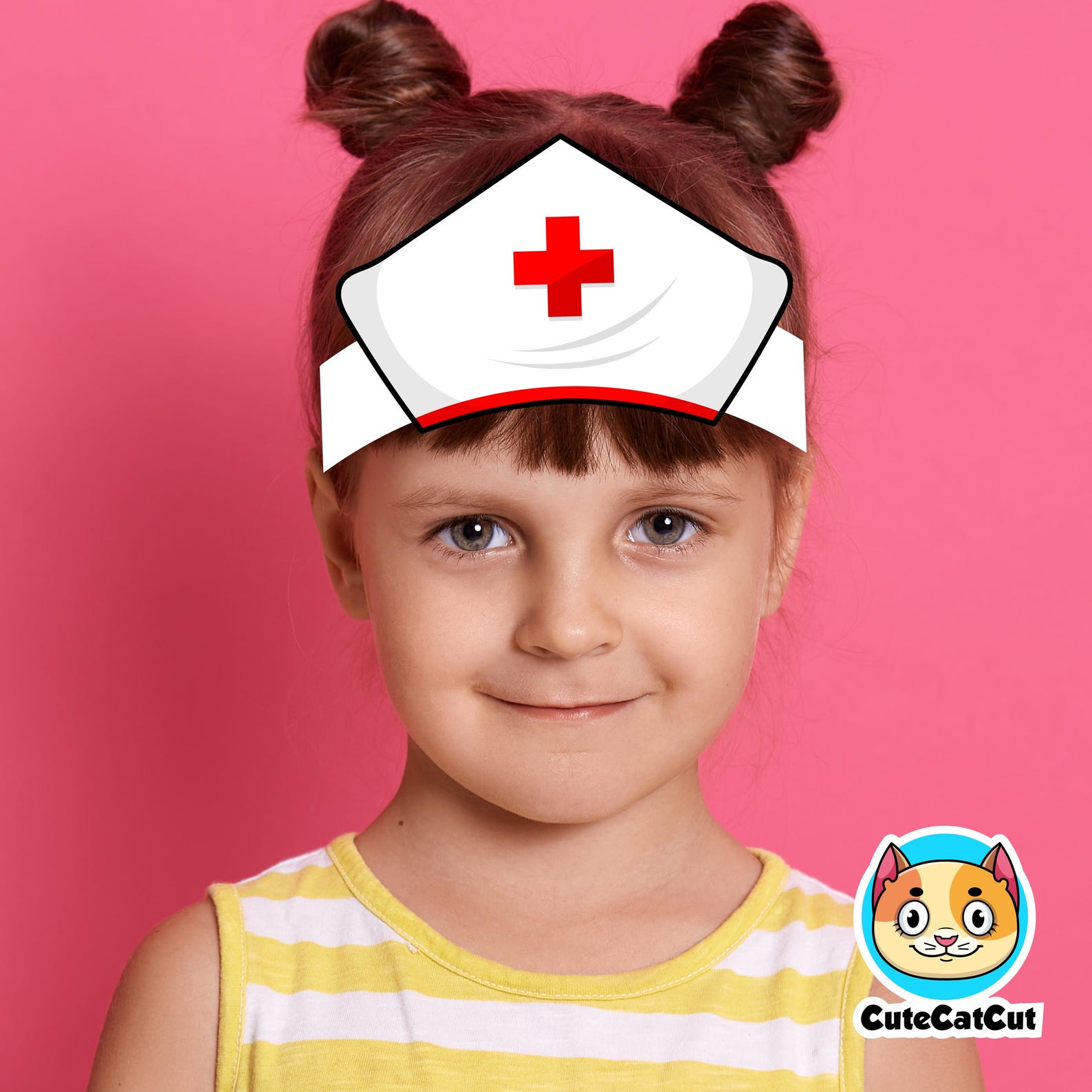 Nurse Paper Crown Printable for Kids, Nurse Cap Hat Fun Kids Craft ...