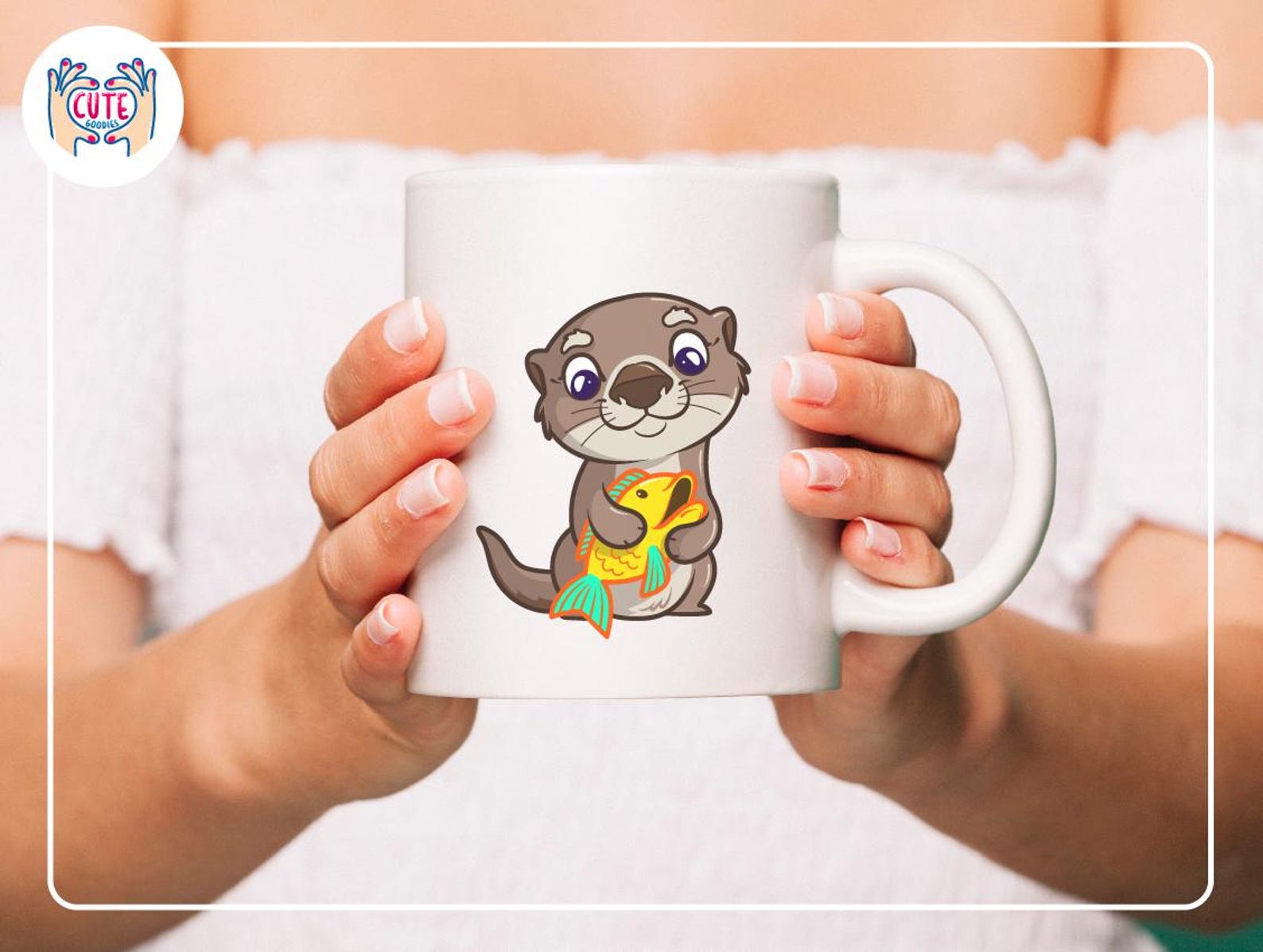 Cute Otter Clipart, Sea Otter Clipart, Baby Otter Png, Nursery Clipart ...
