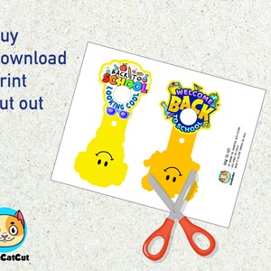 Welcome Back to School Lollipop Holders Printable, Classroom Party ...