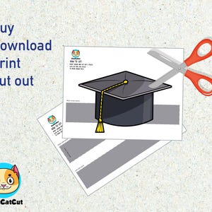 Graduation Cap Paper Crown for Kids, Graduation Hat Fun Kids Craft ...