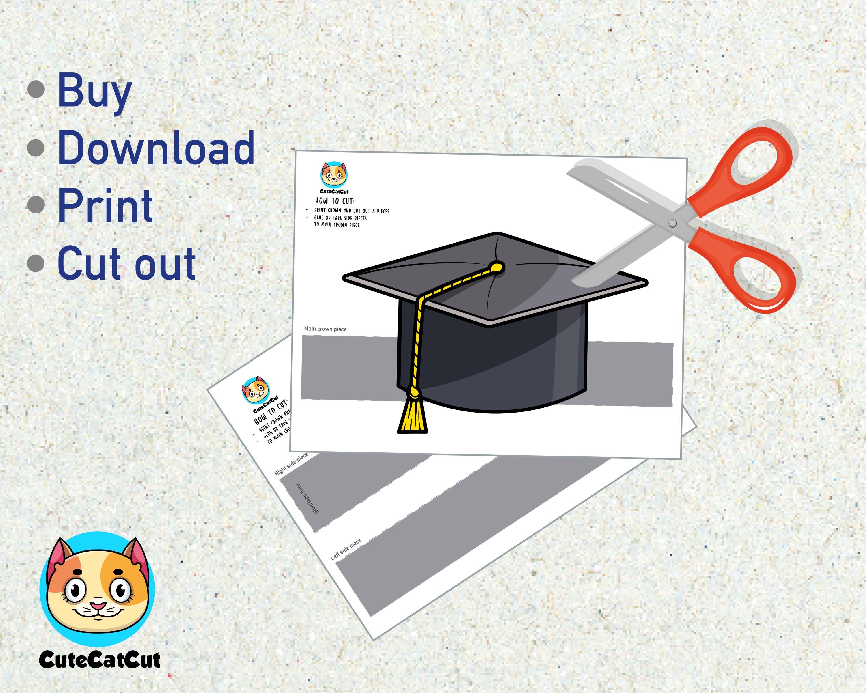 Graduation Cap Paper Crown for Kids, Graduation Hat Fun Kids Craft ...