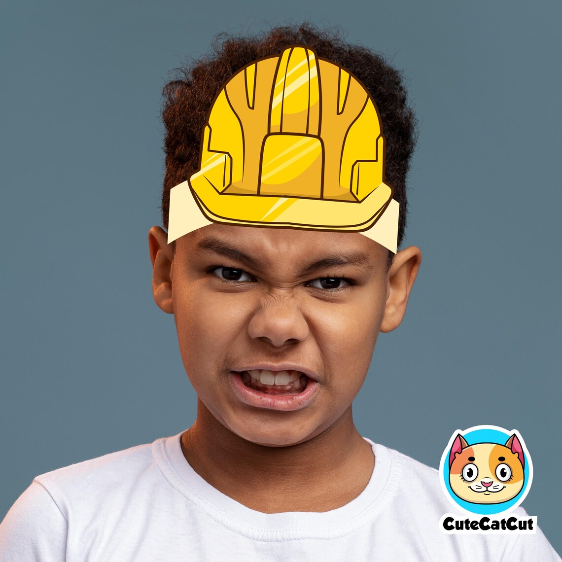 Construction Worker Builder Helmet Paper Crown for Kids, Fun Kids Craft ...