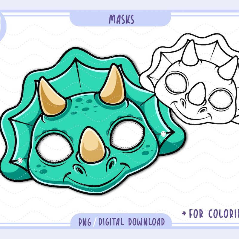 Dinosaur Mask - Etsy
