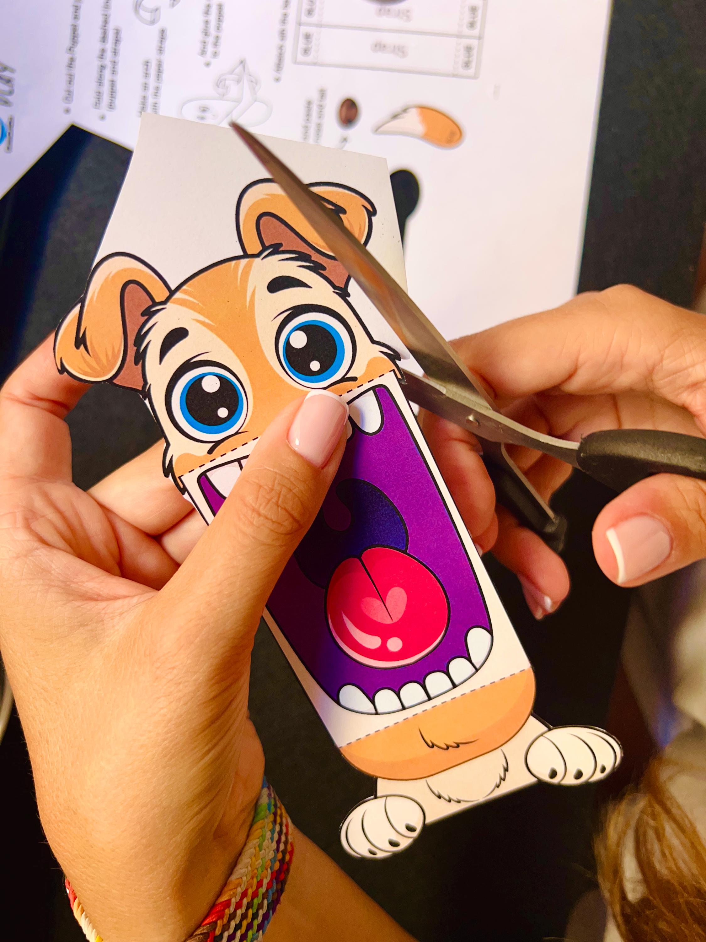 Dog Paper Printable Hand Puppet, Puppy Printable Articulated Paper Doll ...